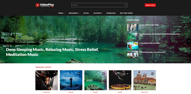 VideoPlay Youtube style - Blogger Templateso