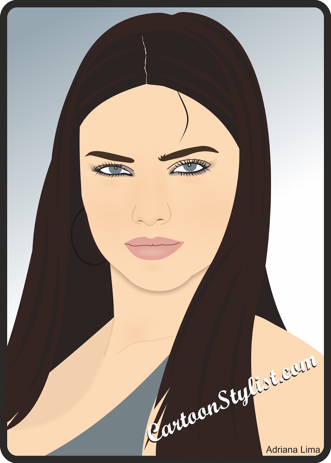 Cartoon Pictures of Adriana Lima