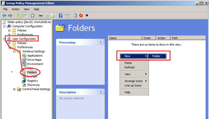 Create Folder on Desktop via GPO
