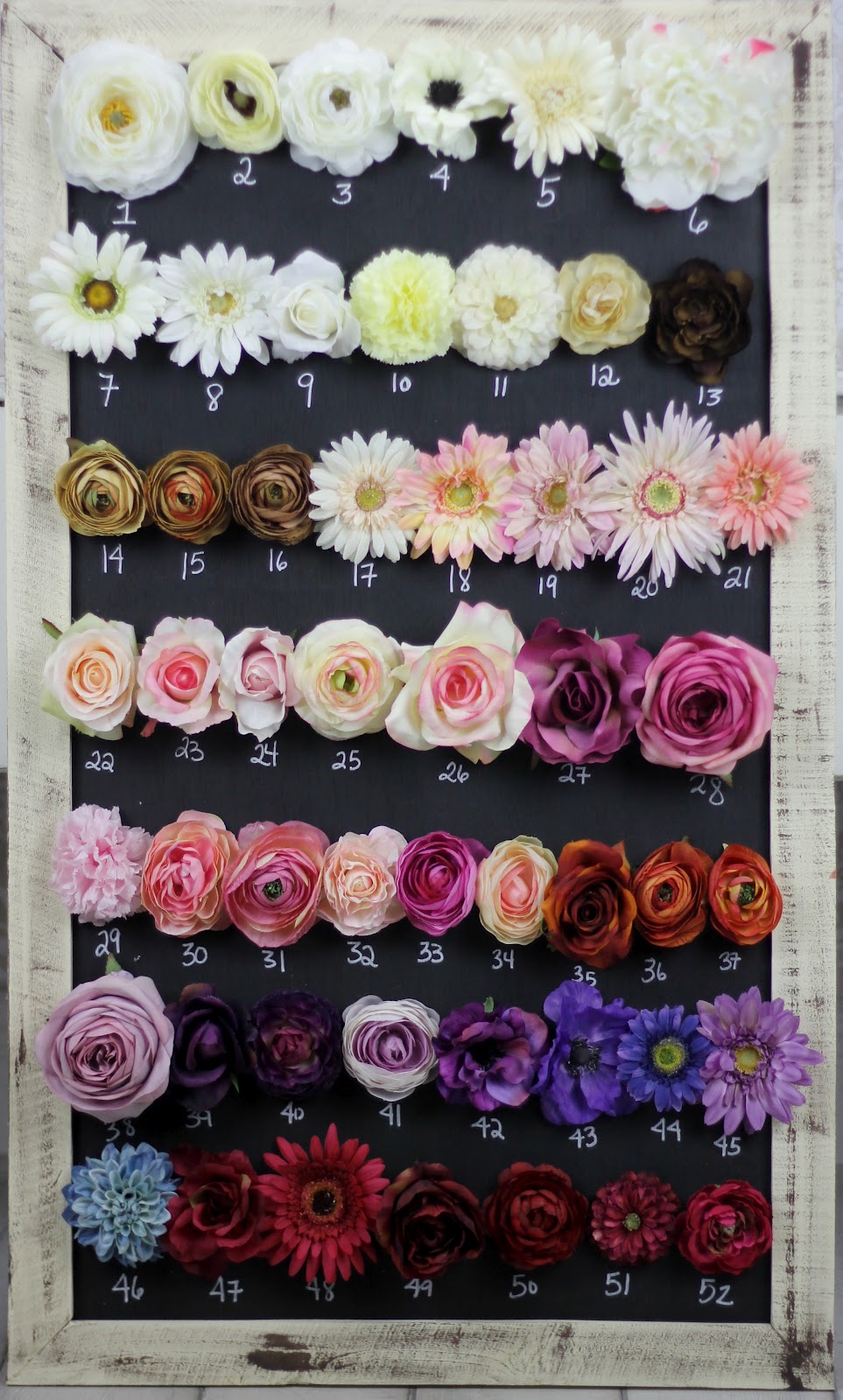 Morgann Hill Designs: Most Recent Color & Flower Charts