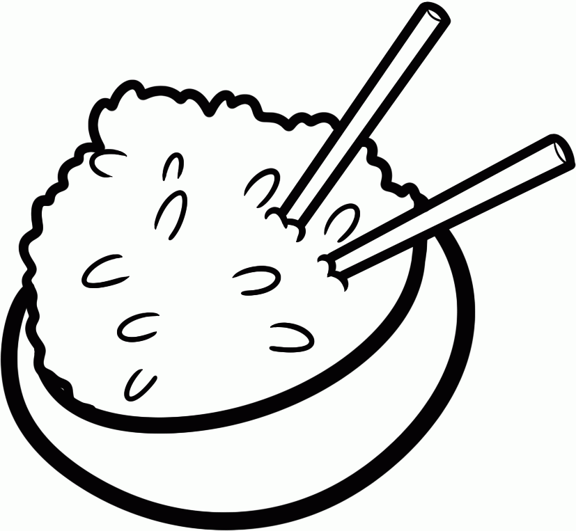Rice Coloring Pages