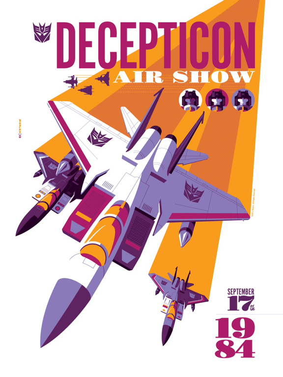 INSIDE THE ROCK POSTER FRAME BLOG: Transformers DECEPTICON Air Show ...