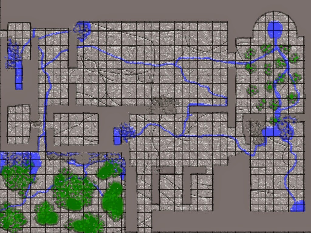 RPG Crazy: Dungeon Crawl, The Map: Castel Level 1