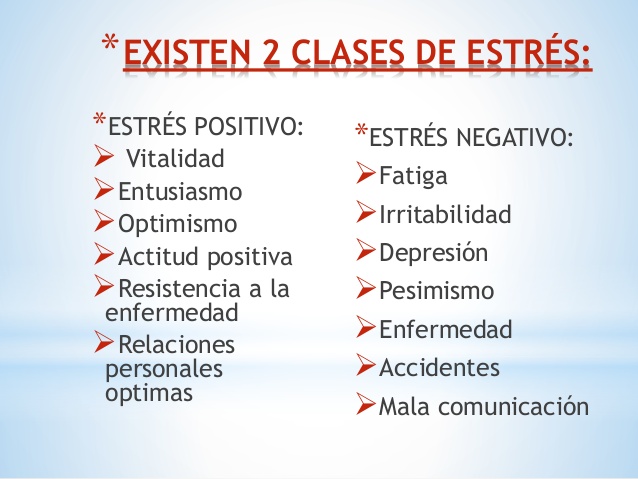 Estrés : Tipos de estrés