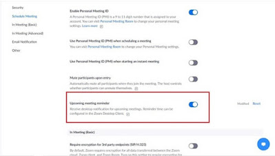 Cara Aktifkan Pengingat di Zoom Supaya Meeting tidak Telat - Menit info