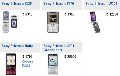 Sony Ericsson phones price list with pictures ......