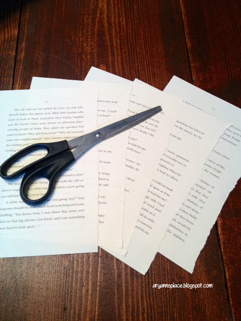 Ary Ann's Place: How To Make a Book Page Bunting