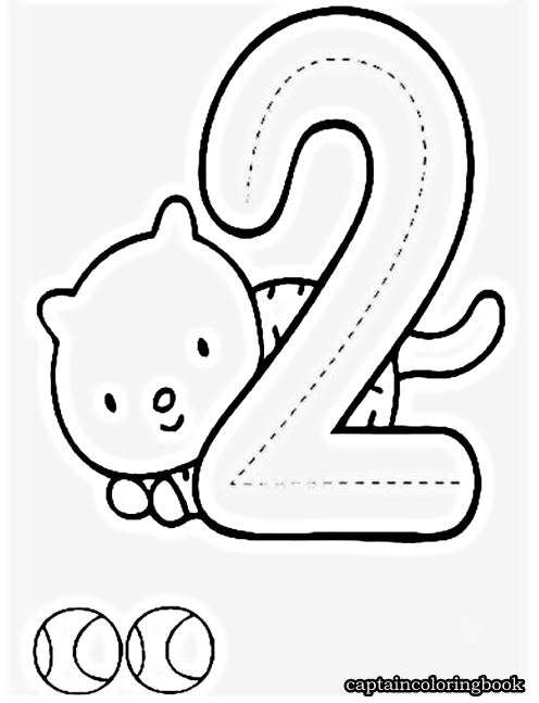 Free Number 2 Coloring Pages Coloring Pages