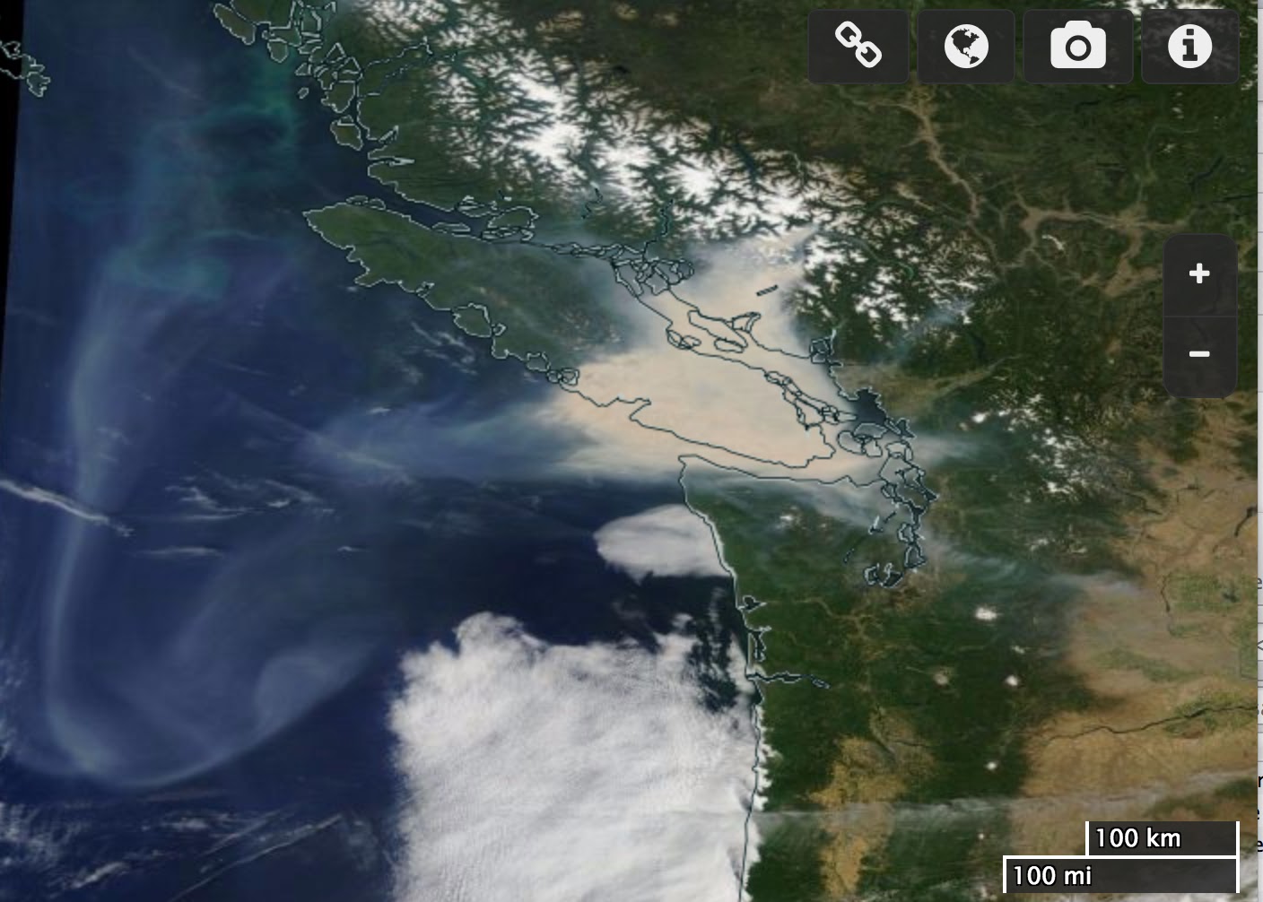 Cliff Mass Weather Blog: Huge Plume of BC Wildfire Smoke Reaches the ...