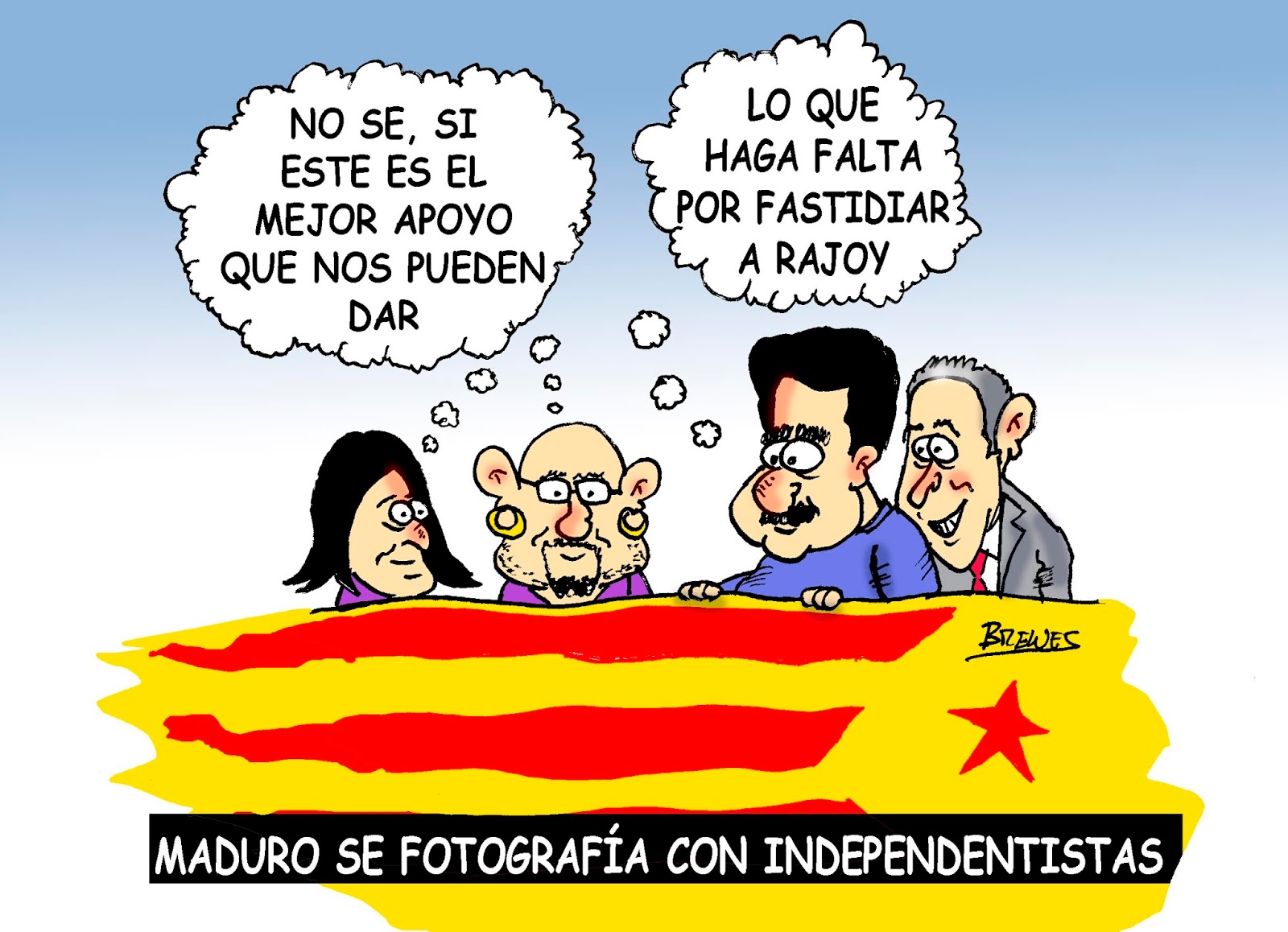 HUMOR BRENES: MADURO CON LOS INDEPENDENTISTAS CATALANES