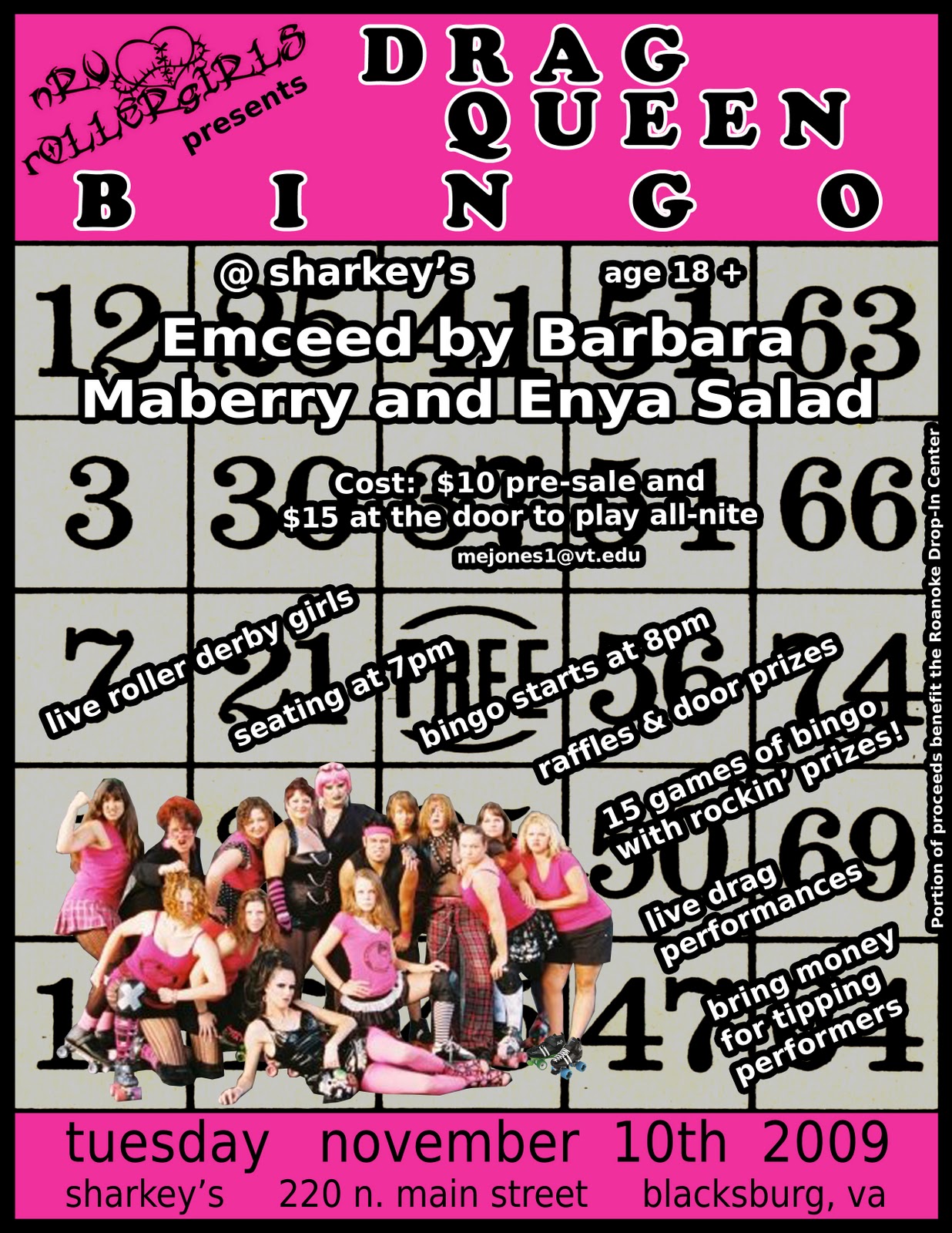 KCJ Graphics: Series of Fliers Advertising for NRV Roller Girls Drag ...