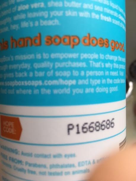 A Strong Dose of Vitamin Fred: Hope soap?