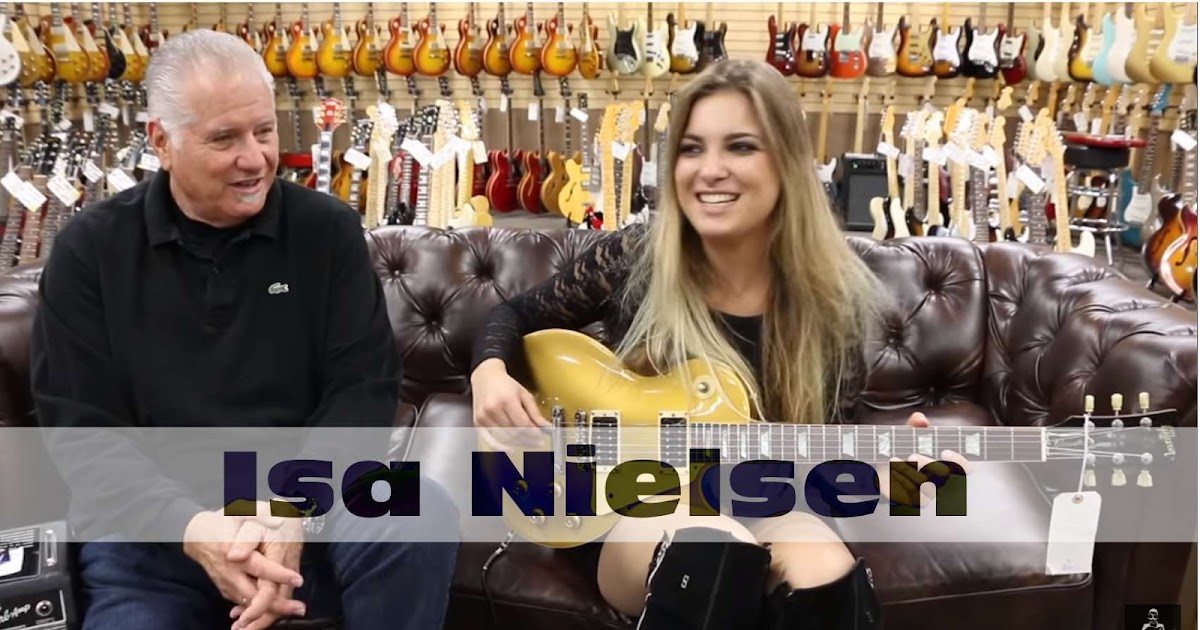 Isa Nielsen: playing Gibson Les Paul Classic Goldtop - Norman's Rare ...