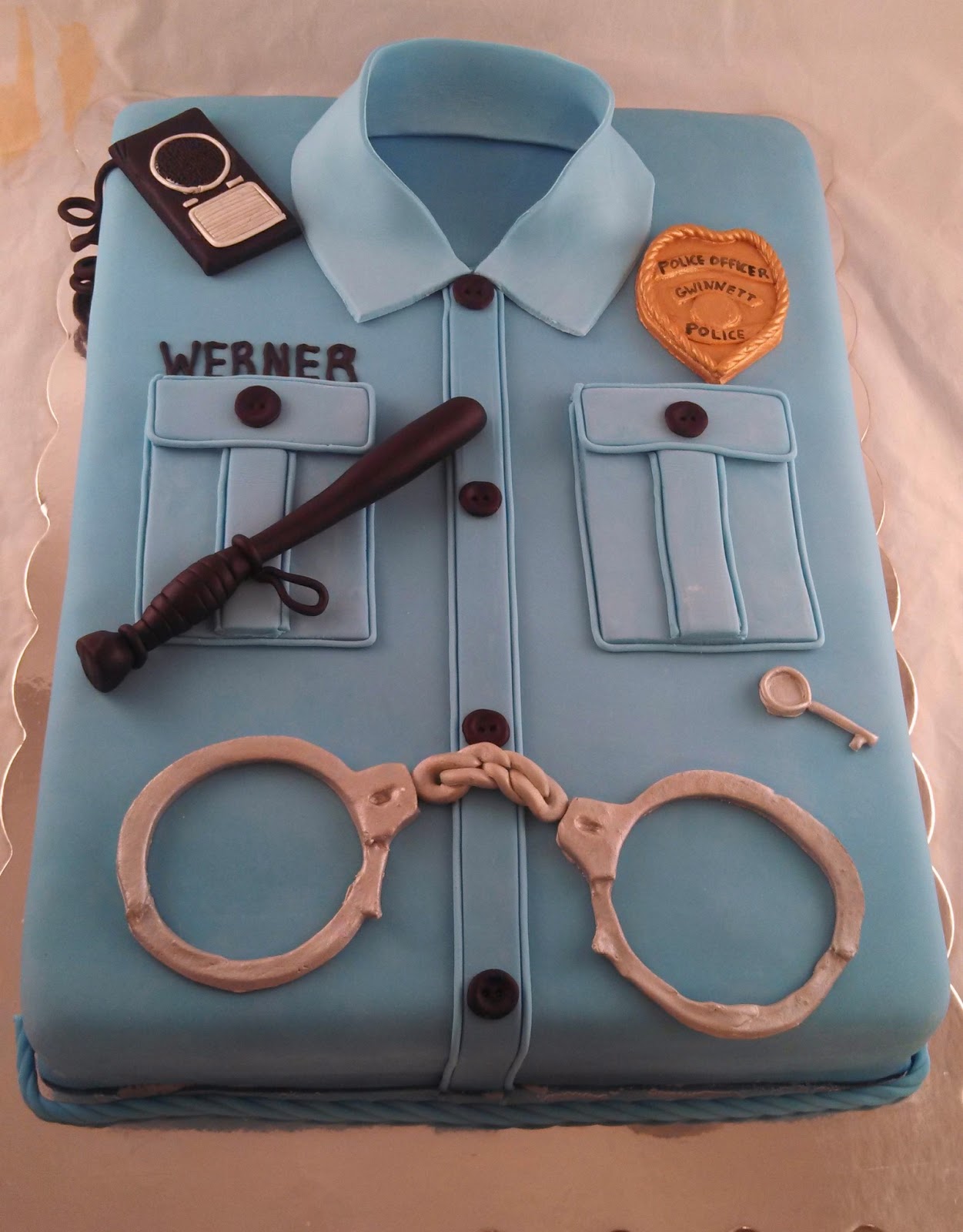 Sugar & Spice Sweets: Police Shirt Cake