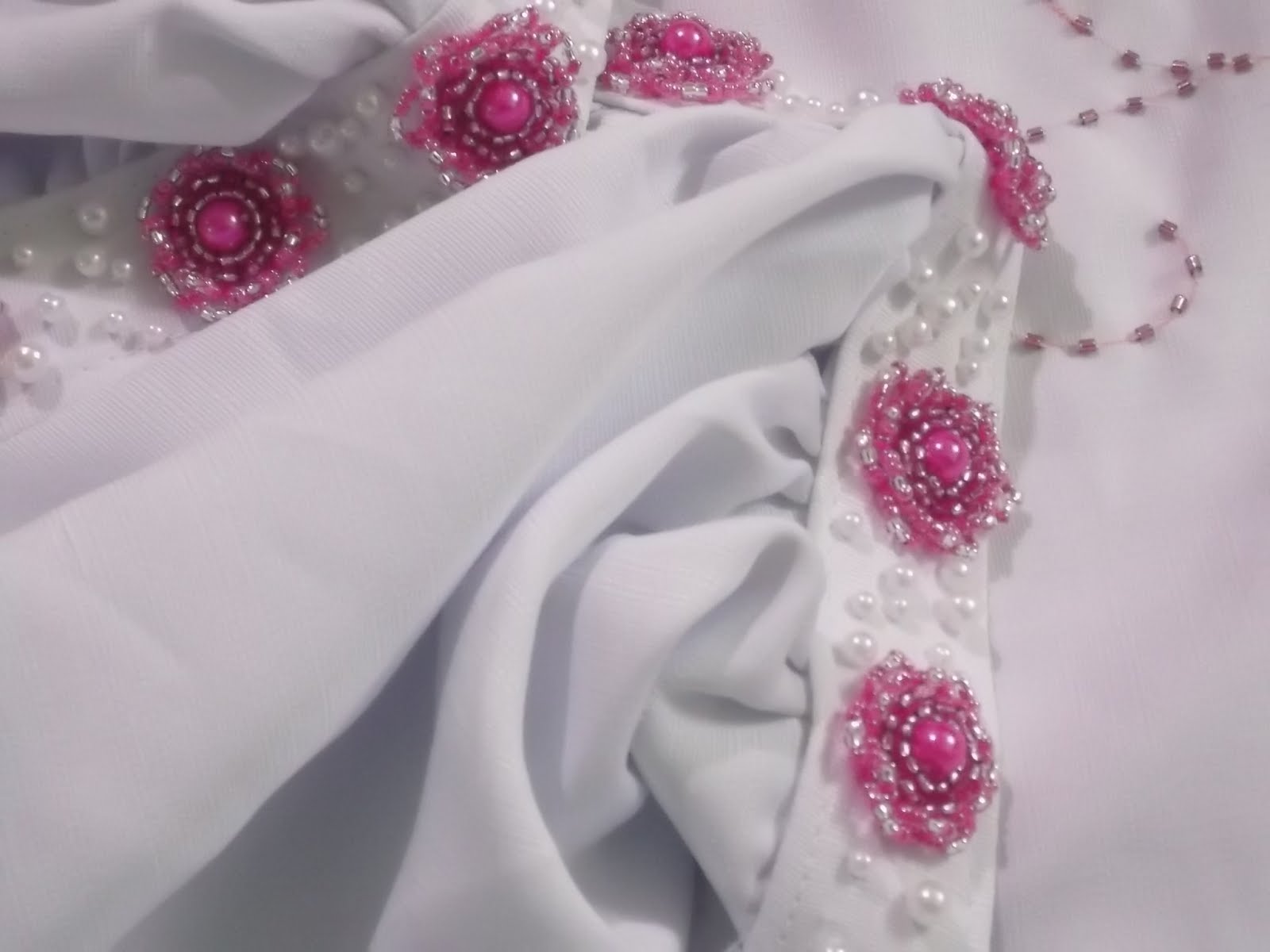 che'nor (Jerantut) Jahitan manik dan homemade coklat: Bunga-bungaan 3D