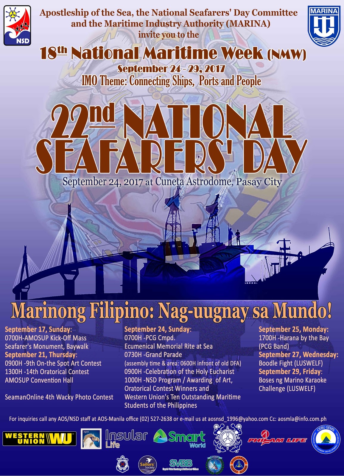 pinoy seafarers' rights: National Seafarers' Day posters