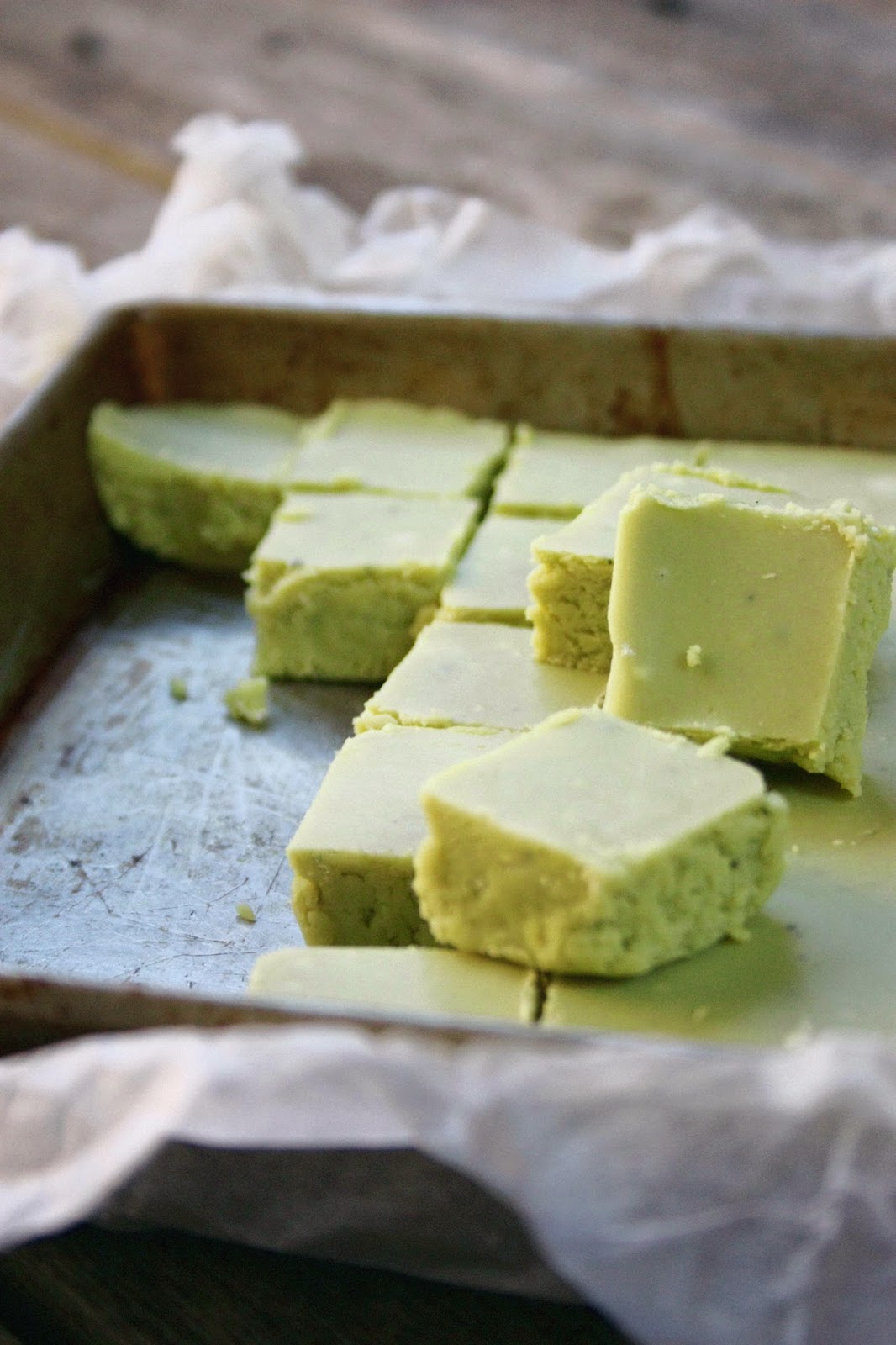 everything is poetry: milk powder matcha cubes