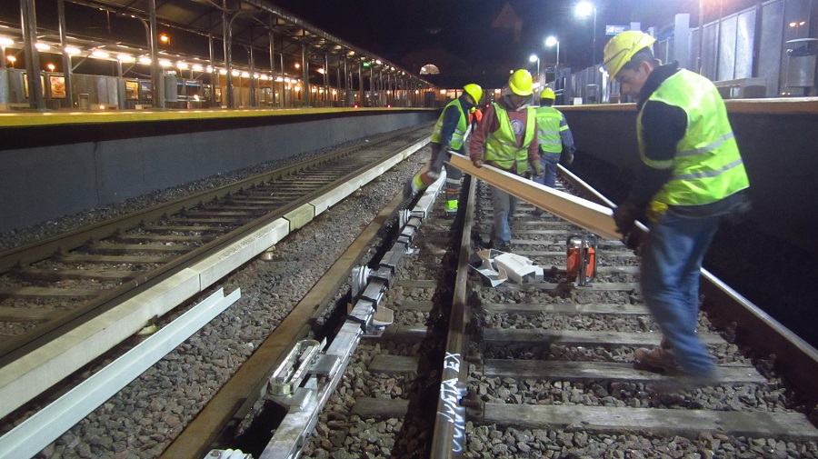 Mis Días en la Vía: Linea Mitre recambios de tercer riel en las dos lineas