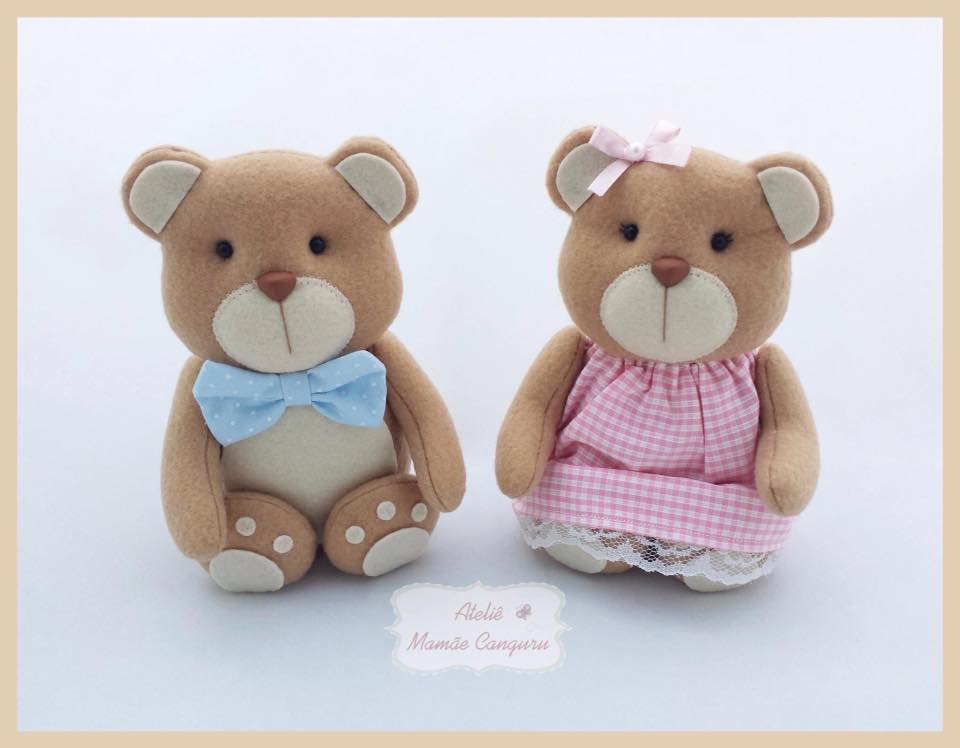 De forma fácil aprende cómo coser un osito en fieltro con moldes ...