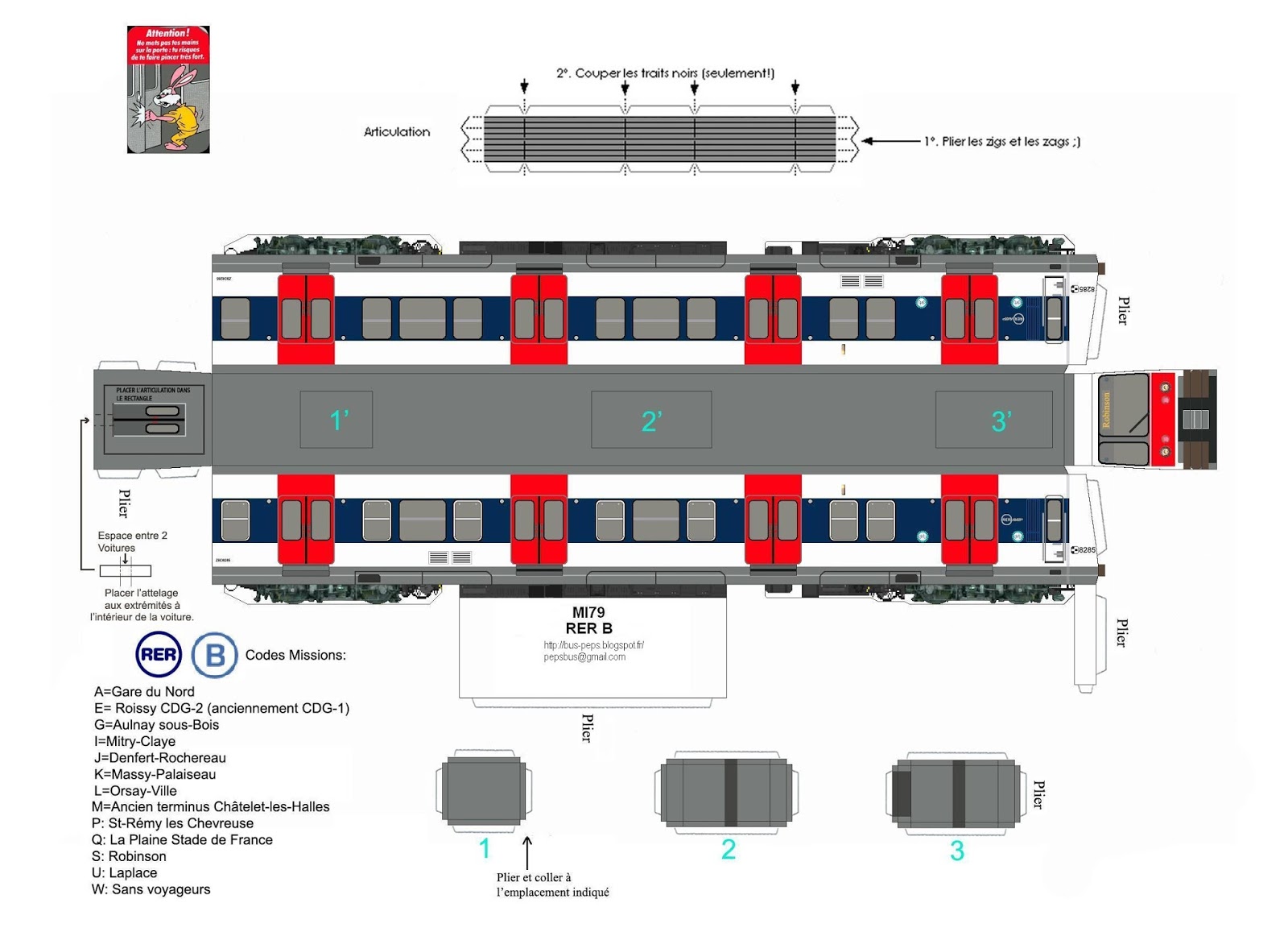 maquette papier: MI79