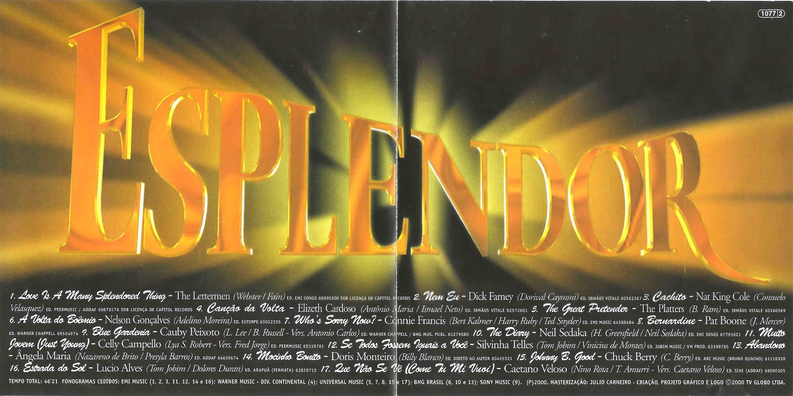 LA PLAYA MUSIC - OLDIES: ESPLENDOR - TRILHA SONORA NOVELA - VARIOS (2000)