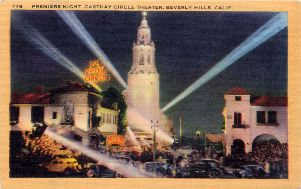 Filmic Light - Snow White Archive: Carthay Circle in Postcards