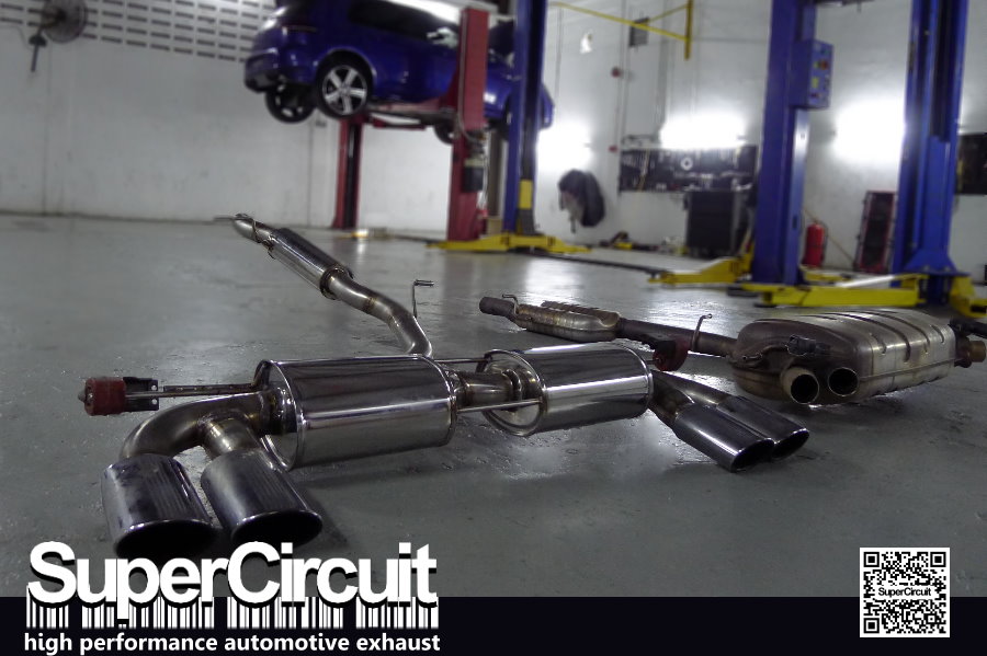 SUPERCIRCUIT Exhaust Pro Shop: Volkswagen Golf R Mk7 Catback Exhaust Custom