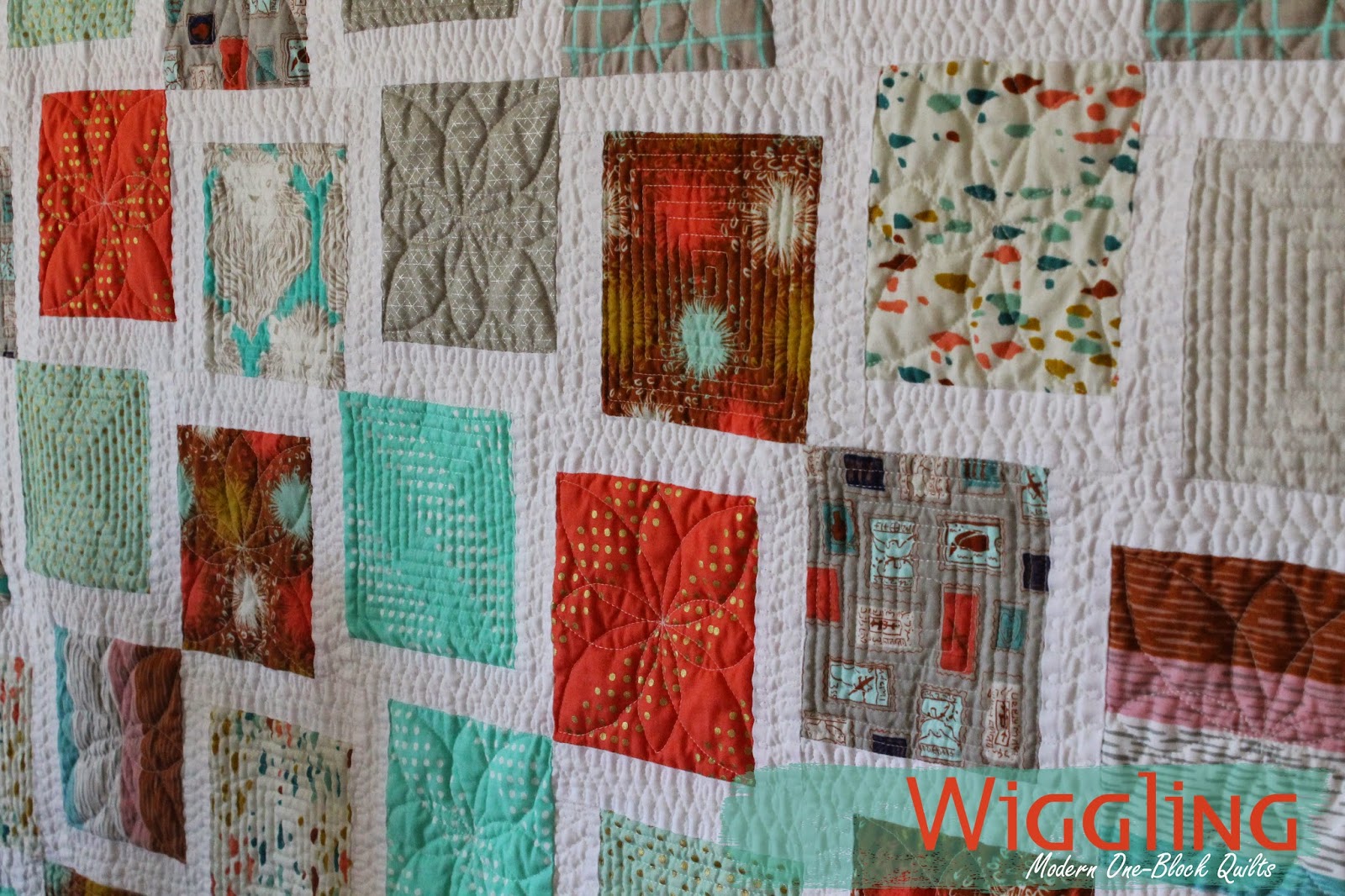 Piece N Quilt: Wiggling - A Modern One-Block Quilt: Bonus Give-Away