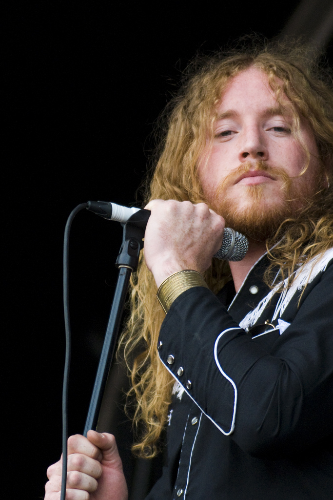 Man with long hair: Michael Devlin (Guild Of The Stags)