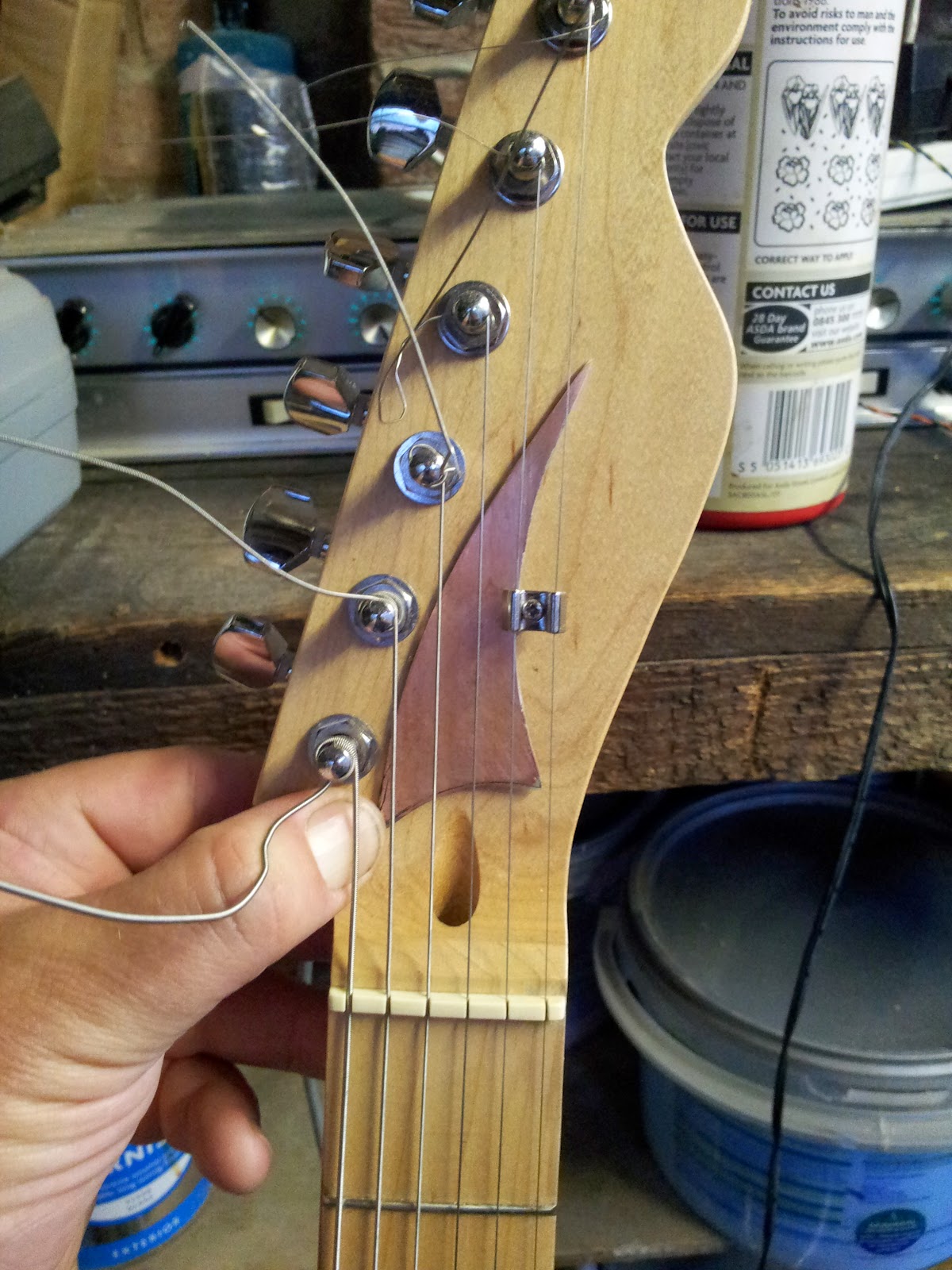 DLP Guitars: Telecaster Project - 24 - Headstock Decoration