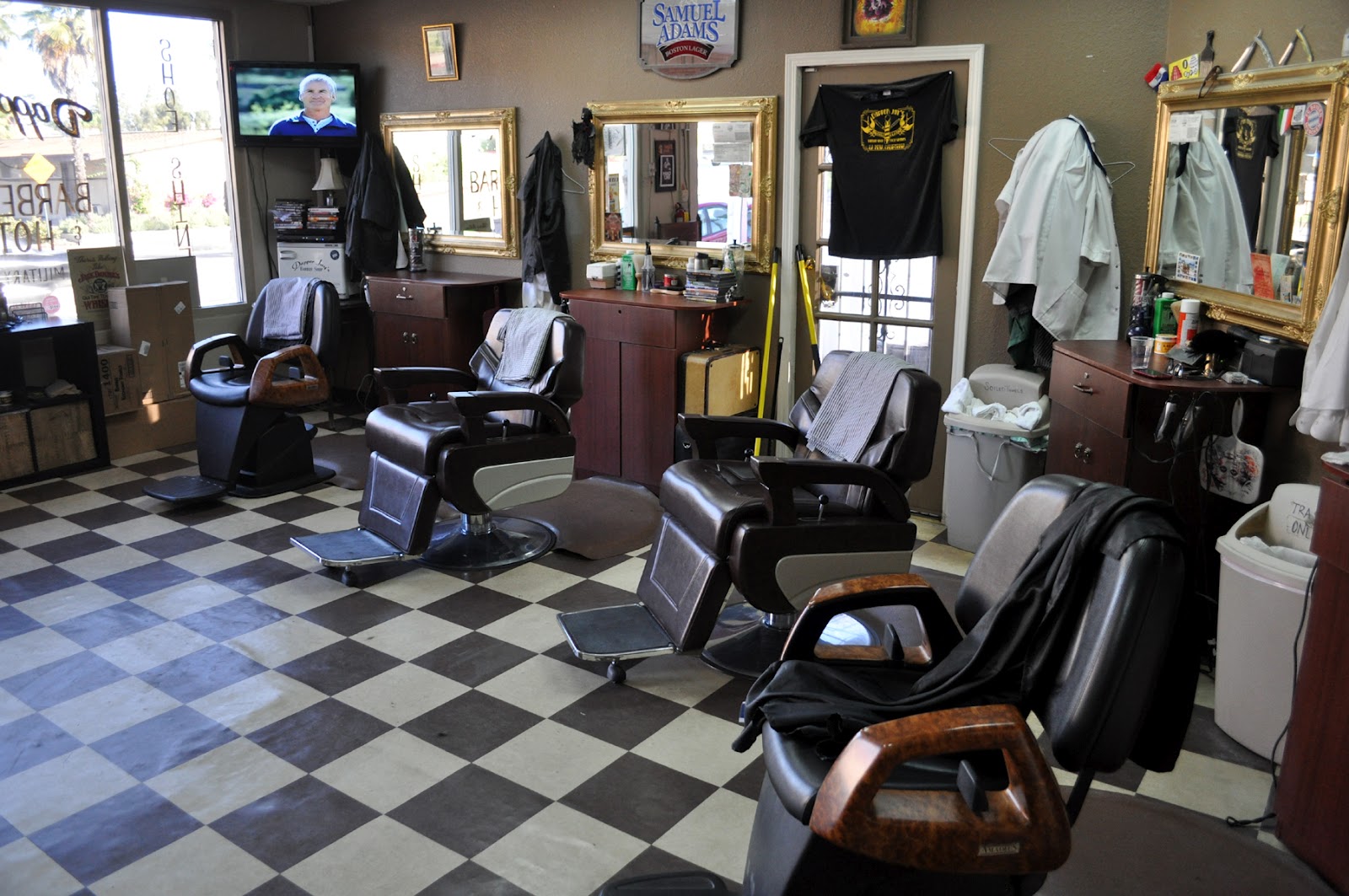Just A Car Guy: Cool barbershop in LaMesa, Dapper Jays, hot rod style ...