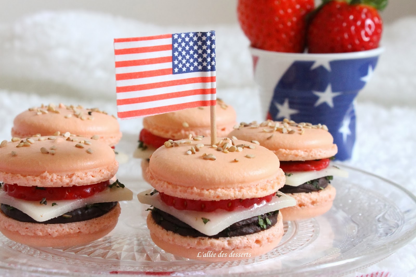 L'allée des desserts: Macarons façon burgers