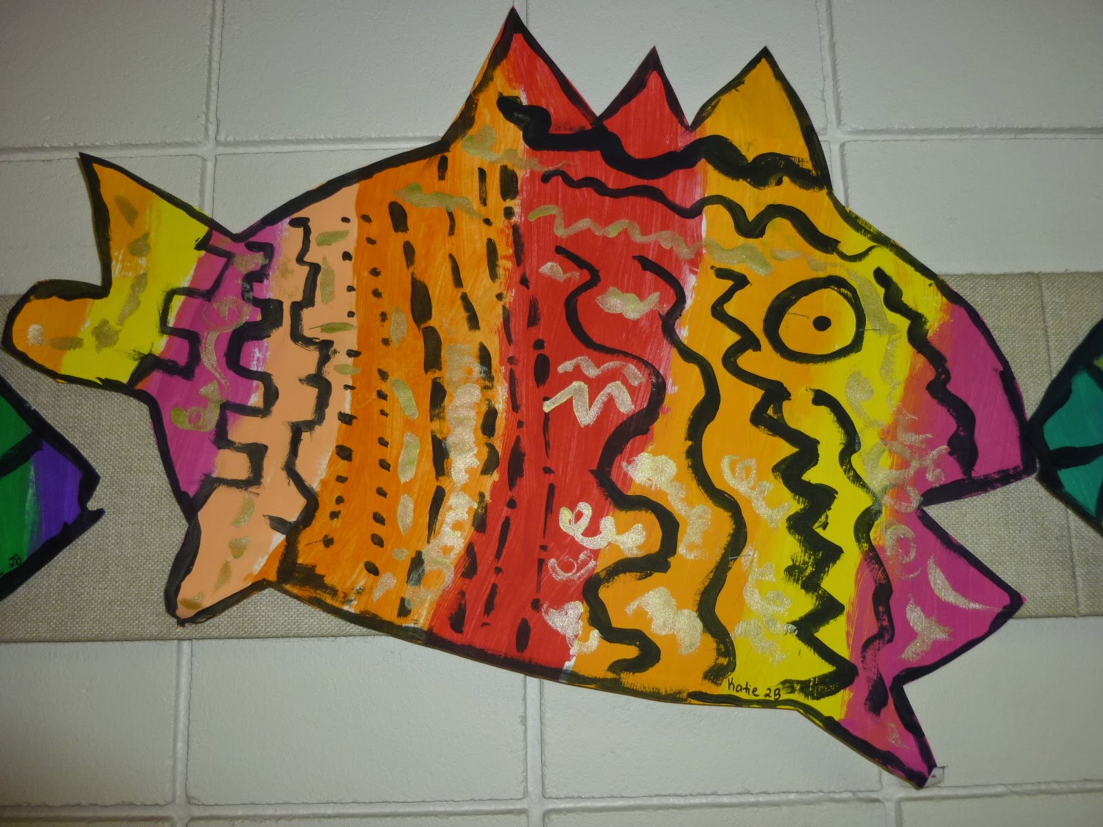 Mrs. Werner's Art Room: 2nd Grade Warm and Cool Color Fish