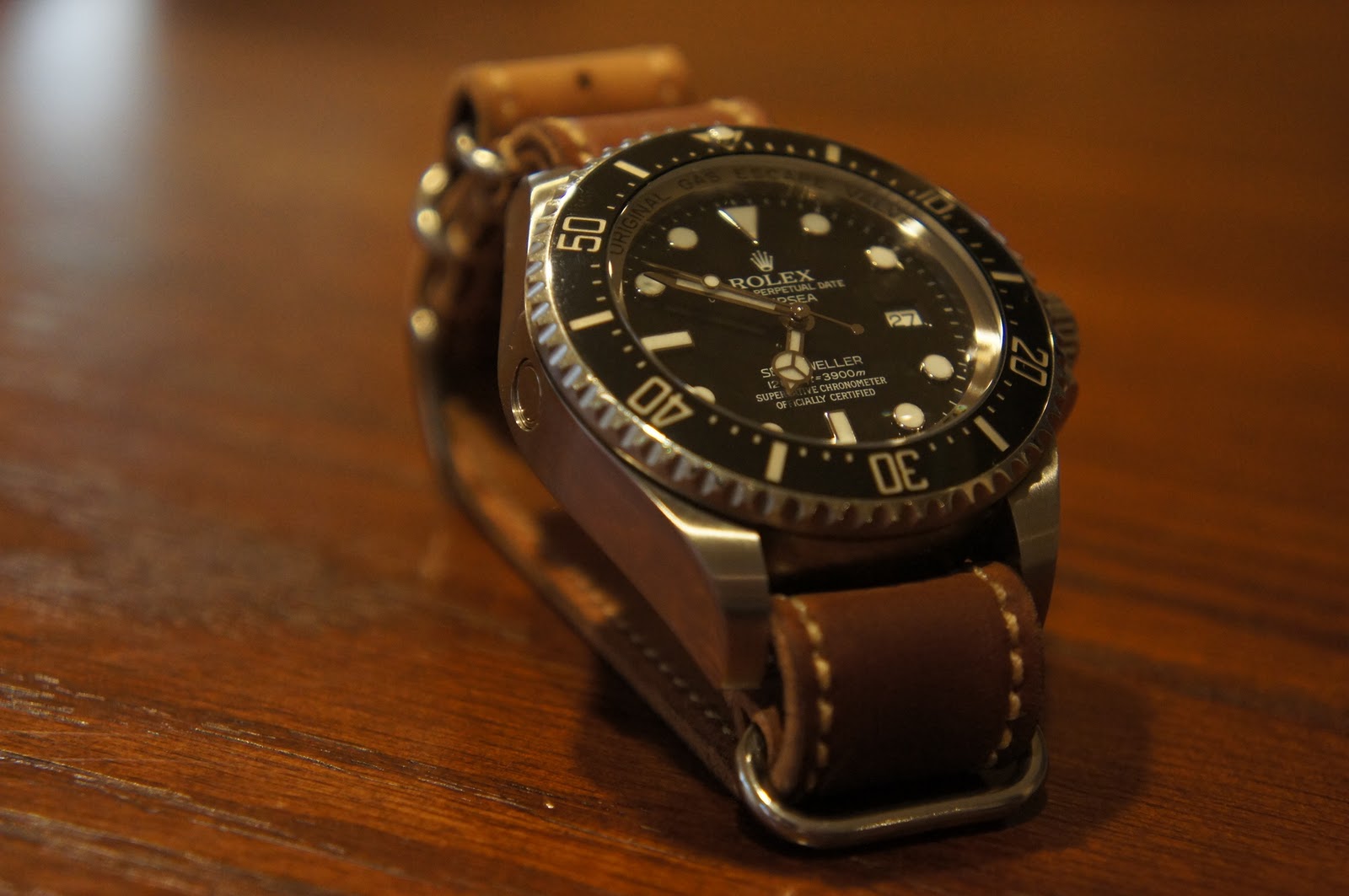 Corvus Watch Company: Cordovan NATO on a Seadweller
