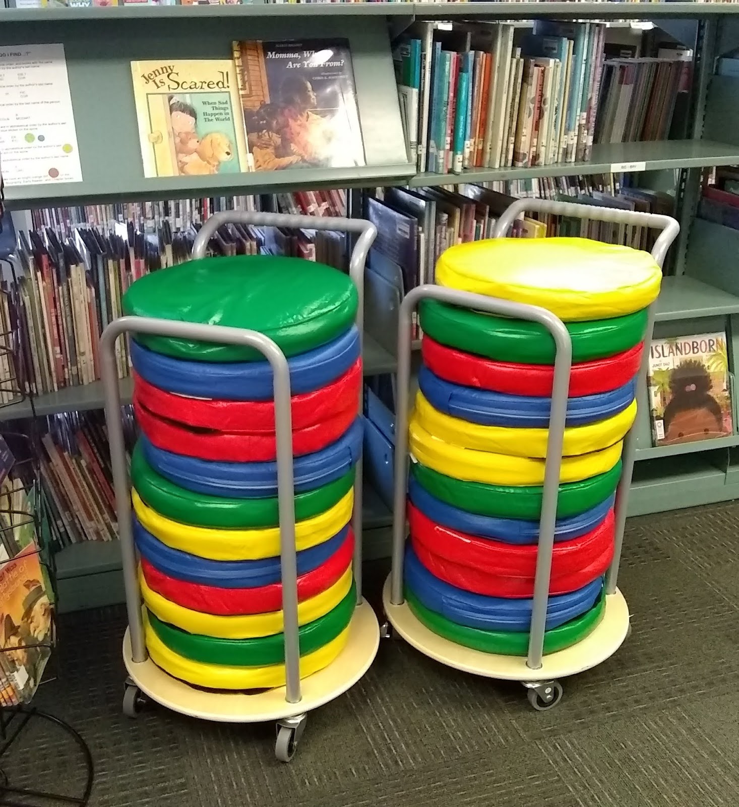 CynthiaParkhill: Story-time cushions for SRCSA library