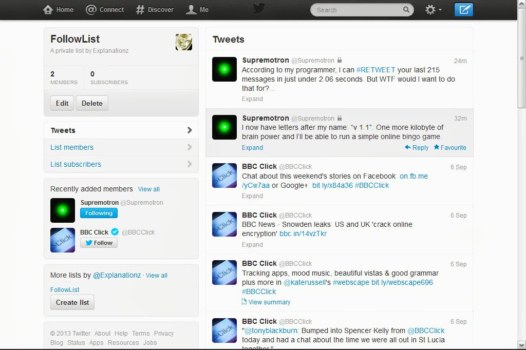 Using Twitter Lists to Follow Without Being Seen | Planet Botch