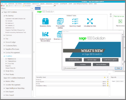Sage UBS Software: Sage 100 Evolution Overview & Key Features