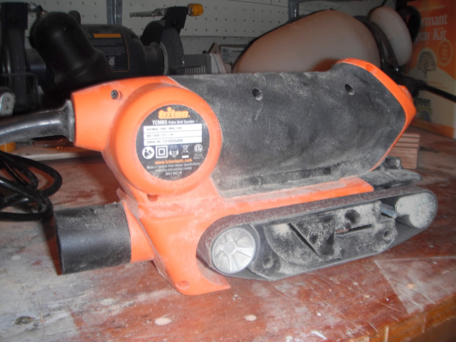 House of Frost: Tool Review: Triton Palm Sized Belt Sander