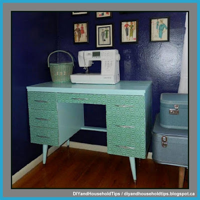 DIY And Household Tips: Sewing Table Desk Makeover