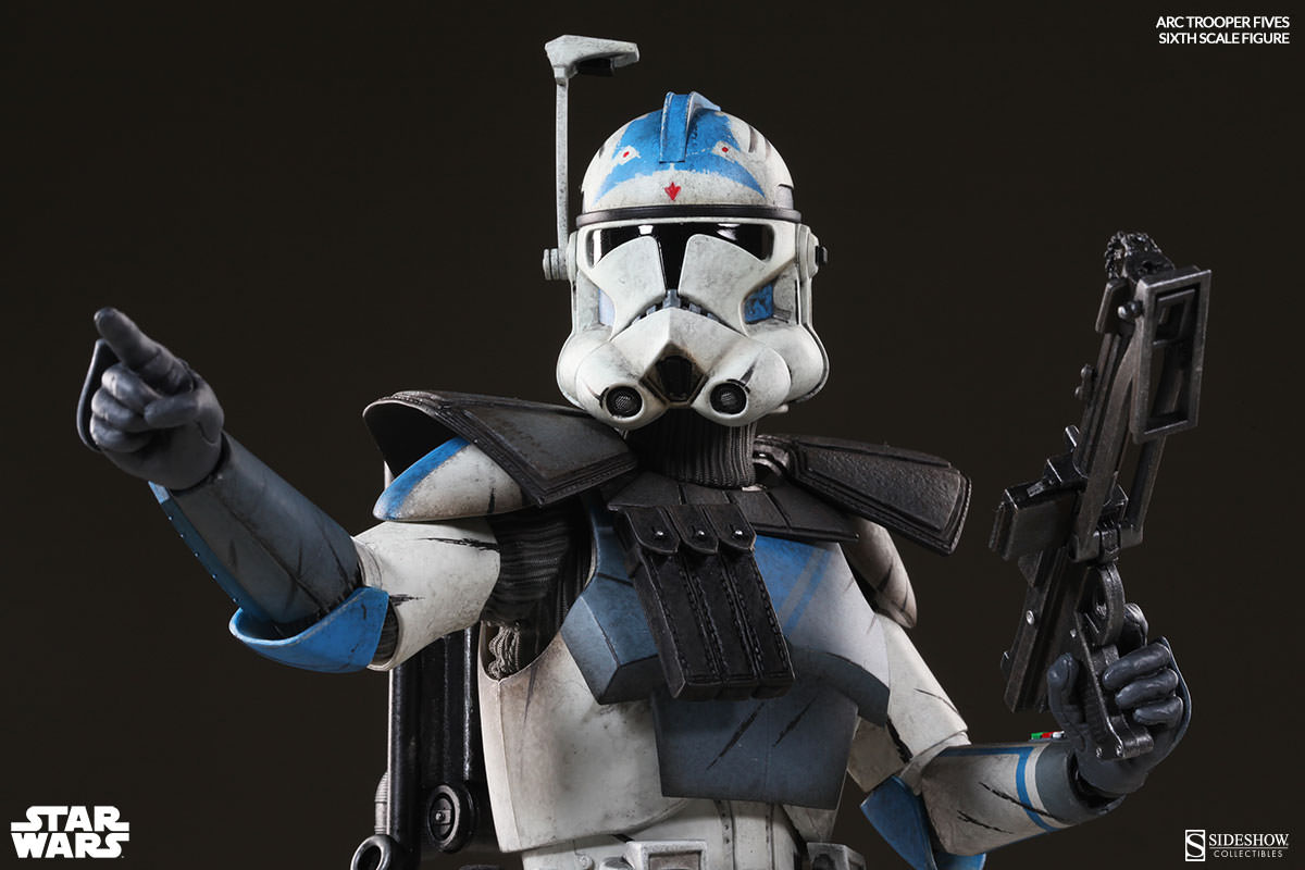 Star Tuga Wars: Star Wars Arc Clone Trooper: Fives Phase II Sideshow