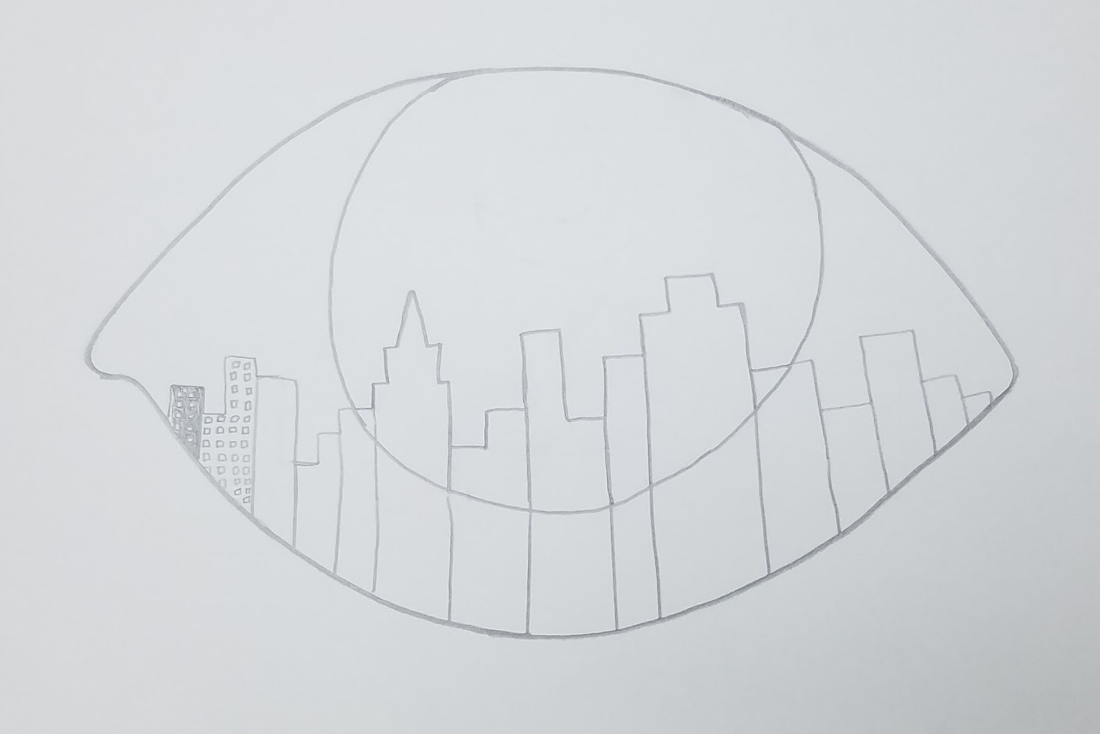 Jerdee's Art Classes: Drawing A | Eyes (Cityscape, Positive and ...