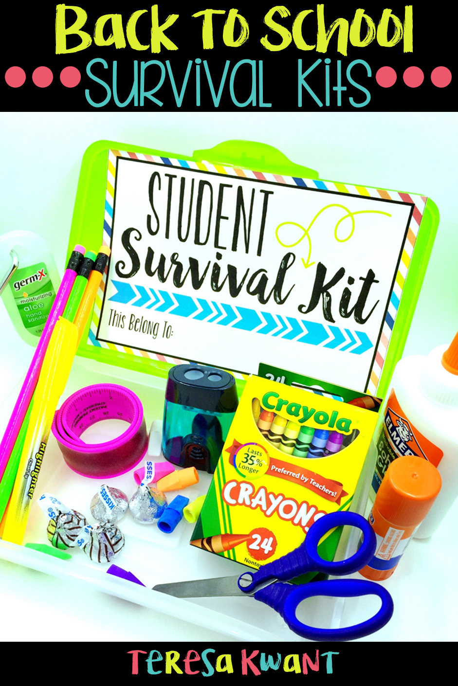 Back to School Survival Kits - Teresa Kwant