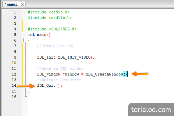 SDL 2.0 ~ Using the GUI library and access it with C - Terlaloo.com