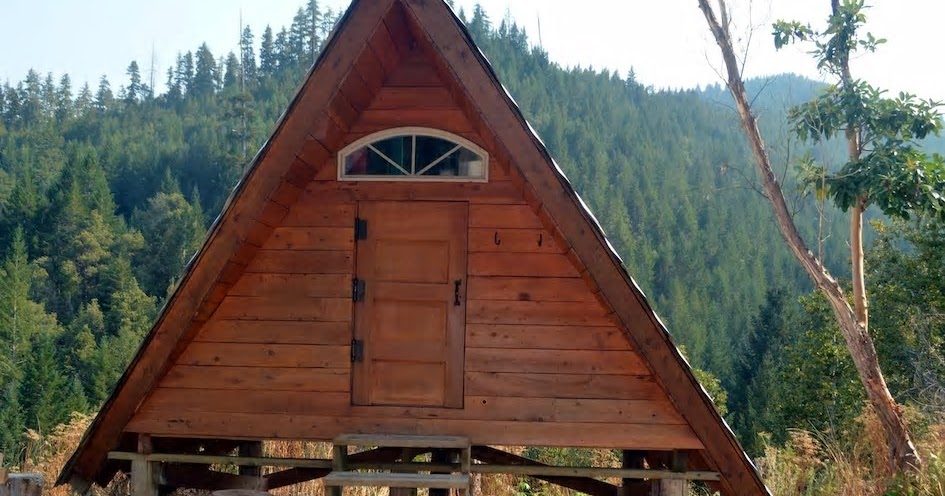 mytinyhousedirectory: "A-Frame" Rustic Off-Grid Cabin
