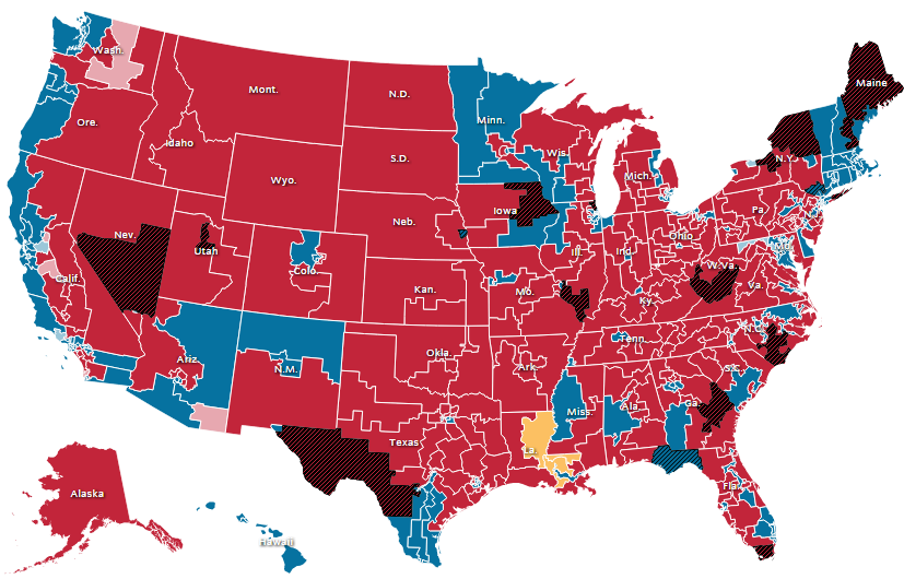 Common Cents Blog: 2014 House of Representative Election Map - what a ...