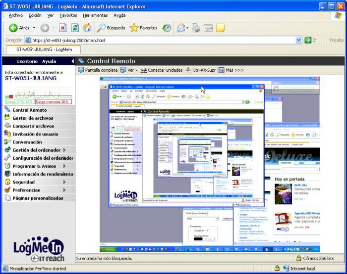 Logmein: Instalación de Logmen