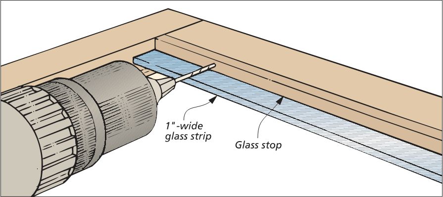 World Of Wood: Attaching Glass Stops
