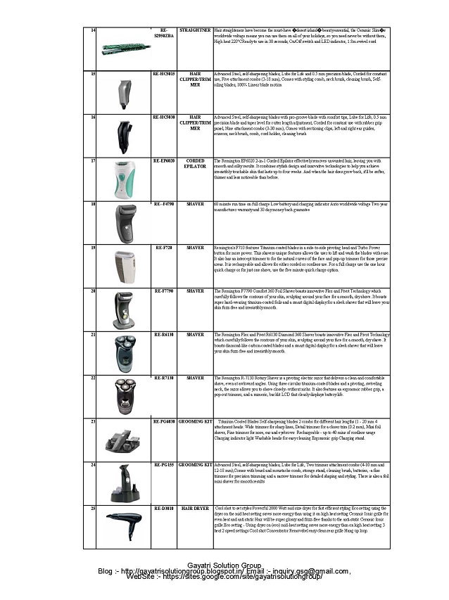 Gayatri Solution Group: Electronics Item