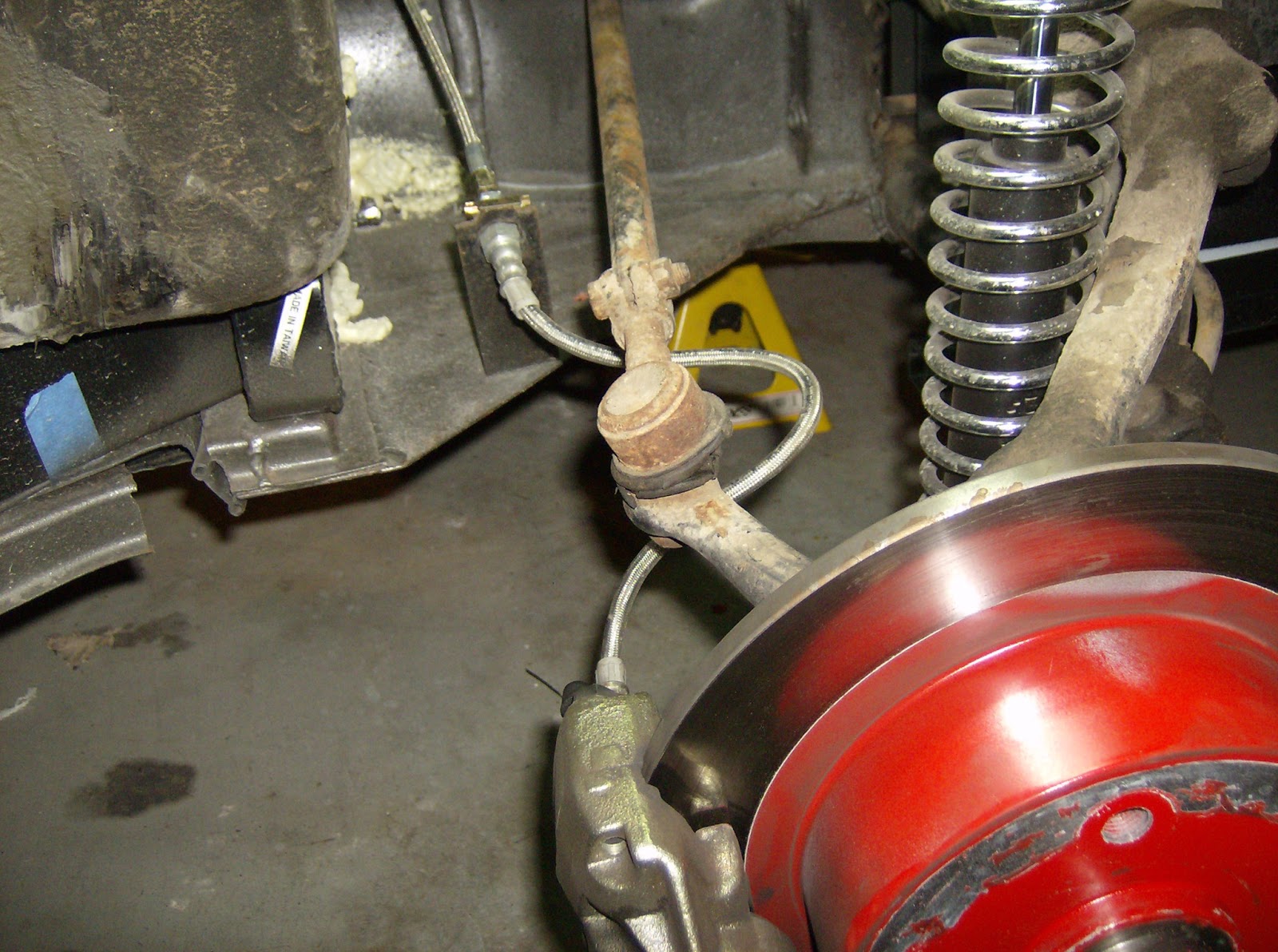 My Big Red Bradley GT II: 1967 VW Bug Tie Rod Replacement