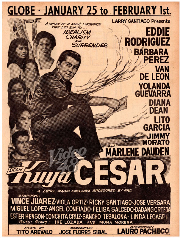 Video 48: EDDIE RODRIGUEZ IN "DEAR KUYA CESAR" (1968)